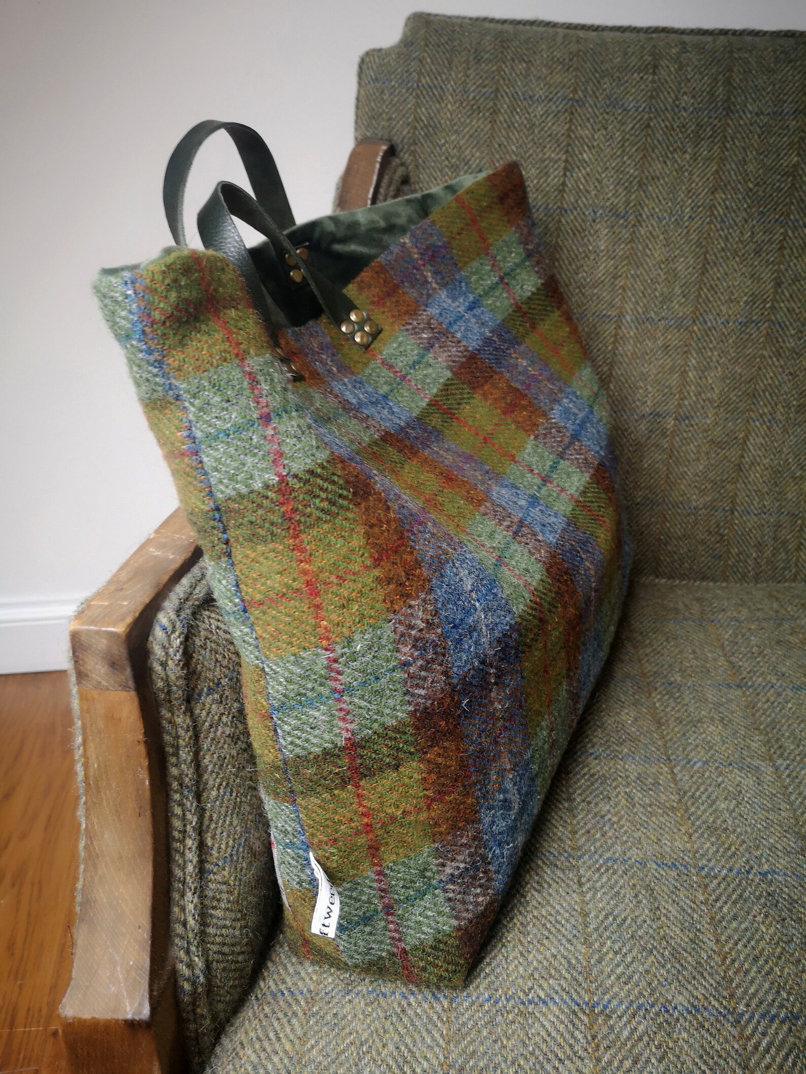 Seb Harris Tweed Bag - Etsy
