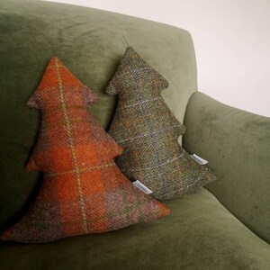 Hand Crafted Harris Tweed Tree Cushion - Etsy