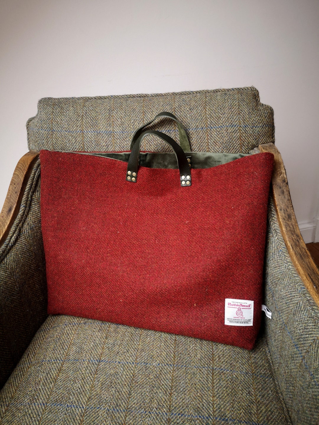 Seb Harris Tweed Bag - Etsy