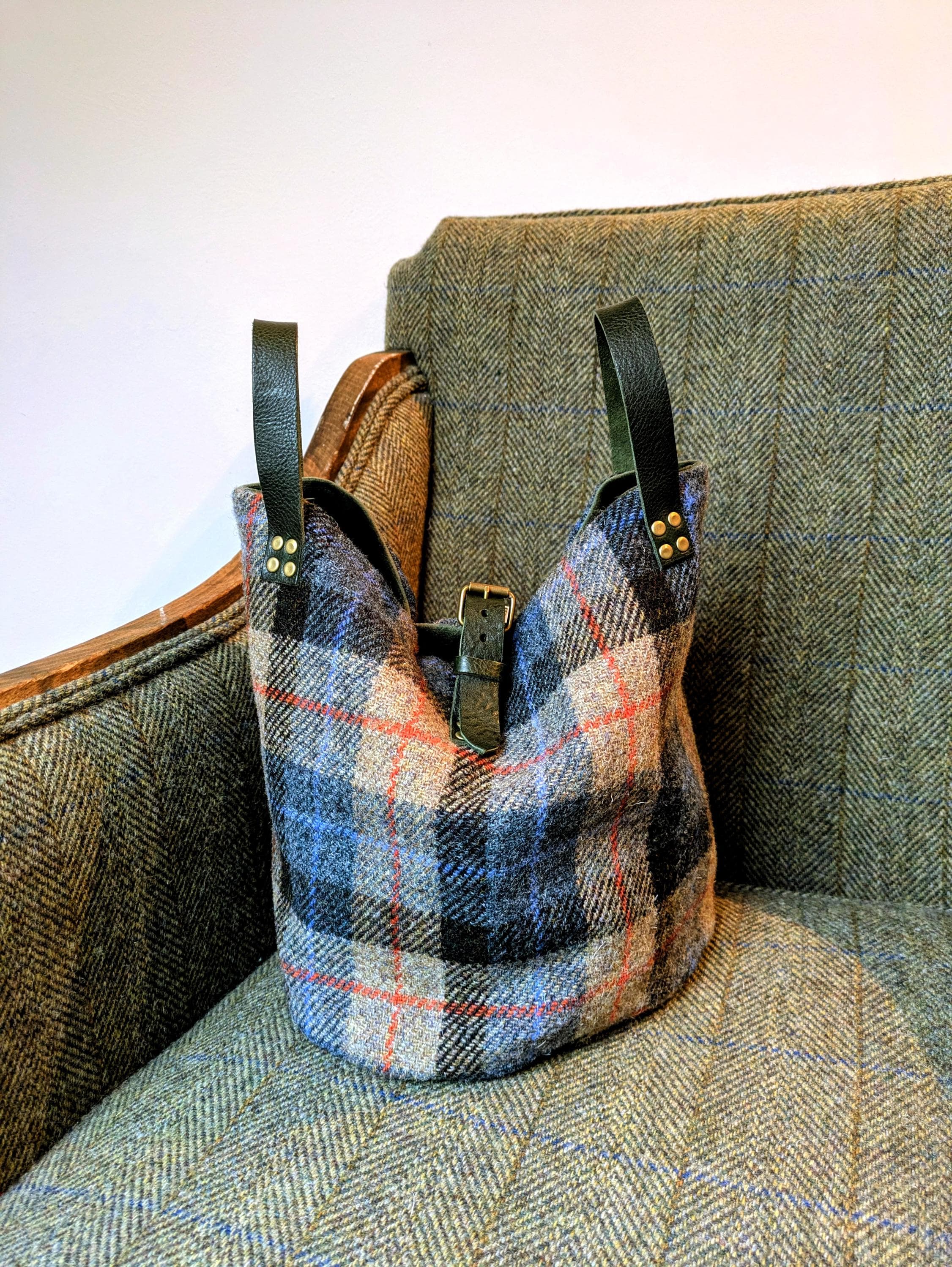 New Nadia Harris Tweed Tote Bucket Bag - Etsy