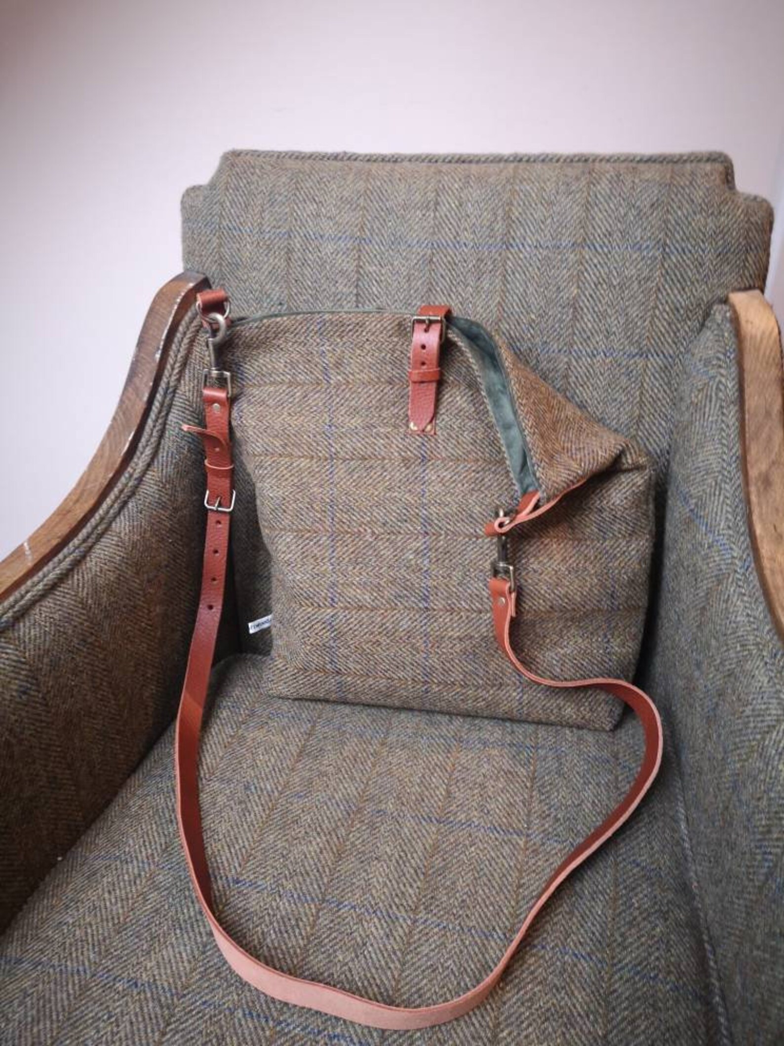 Oli Harris Tweed Tote Bag - Etsy