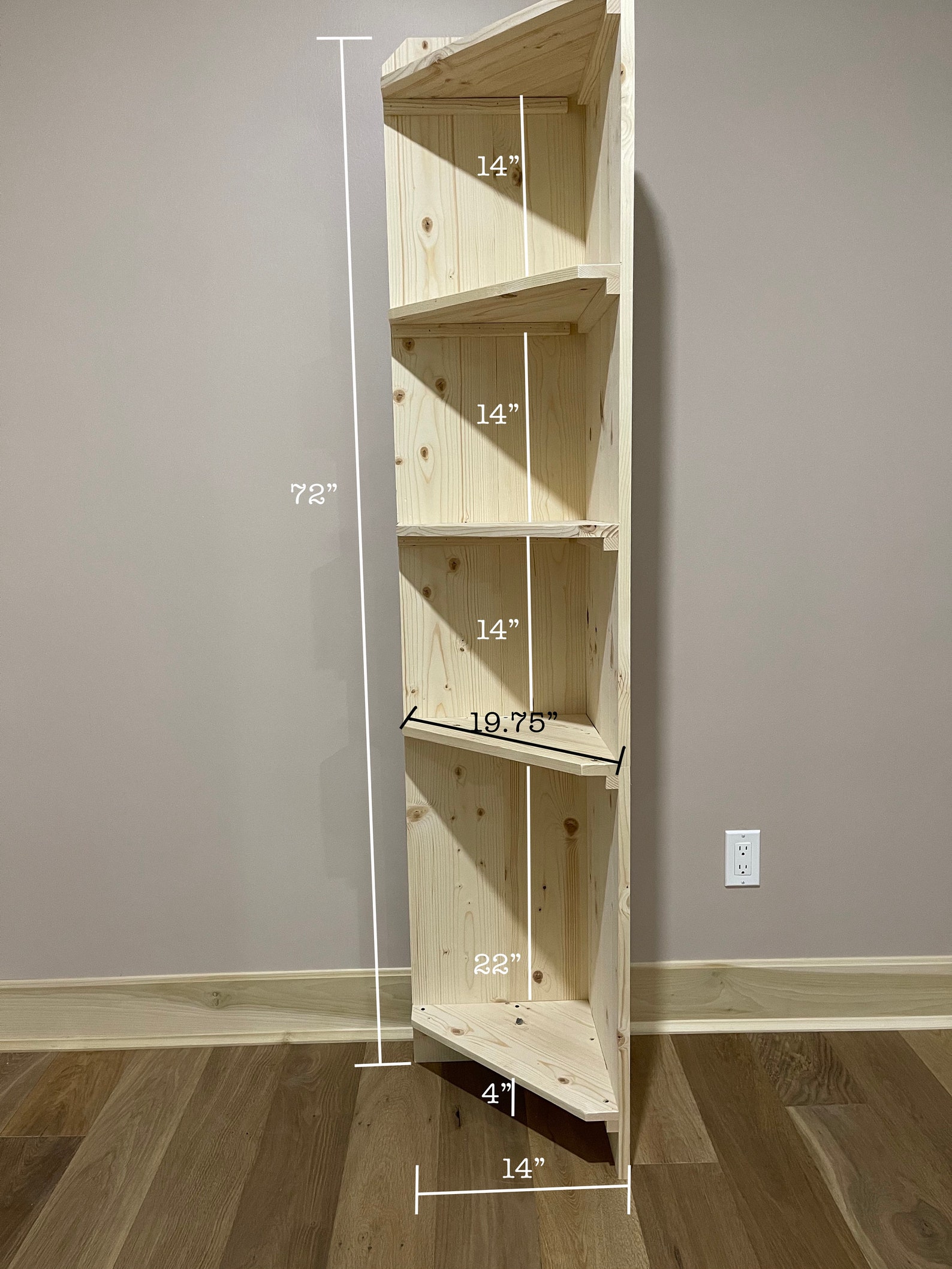 Farmhouse Corner Shelf - Etsy