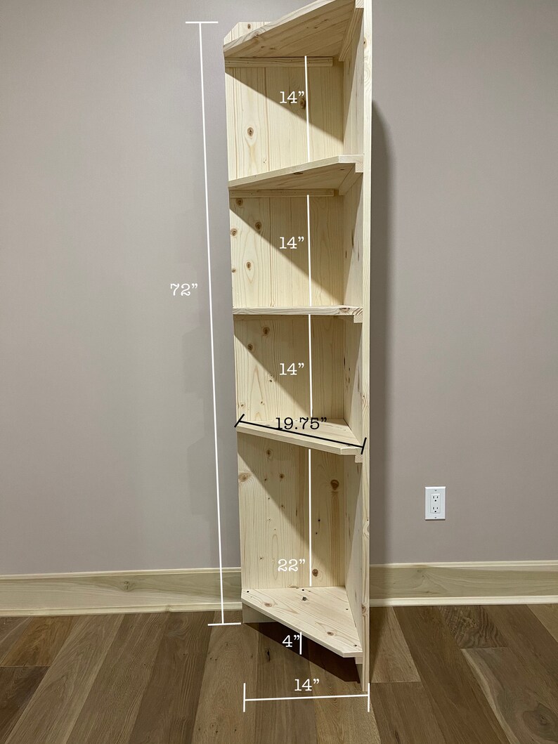 Farmhouse Corner Shelf | Etsy