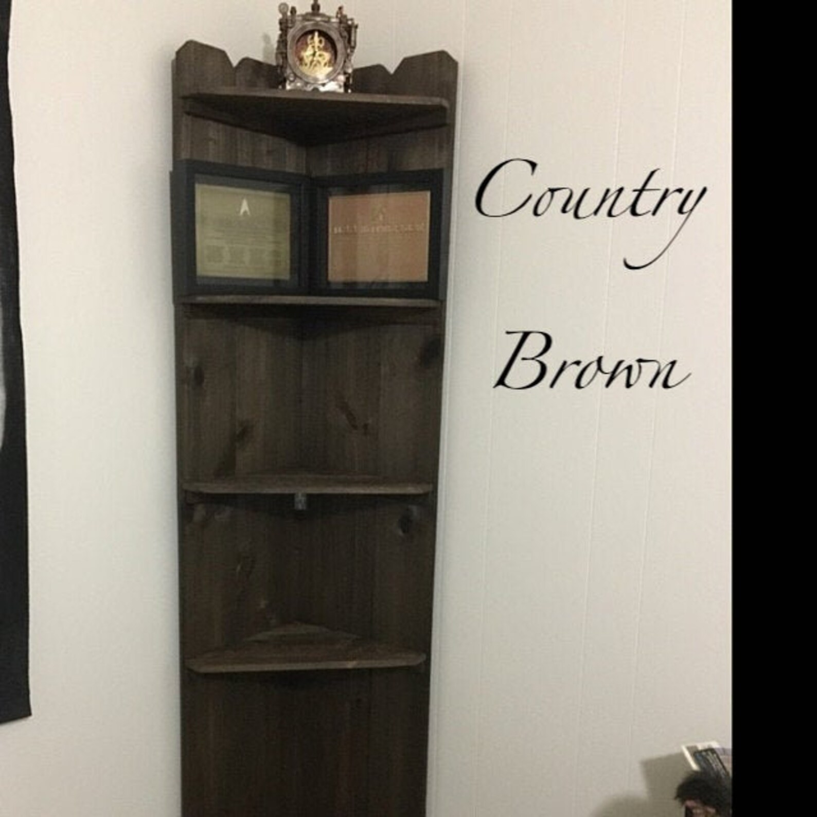 Farmhouse Corner Shelf - Etsy