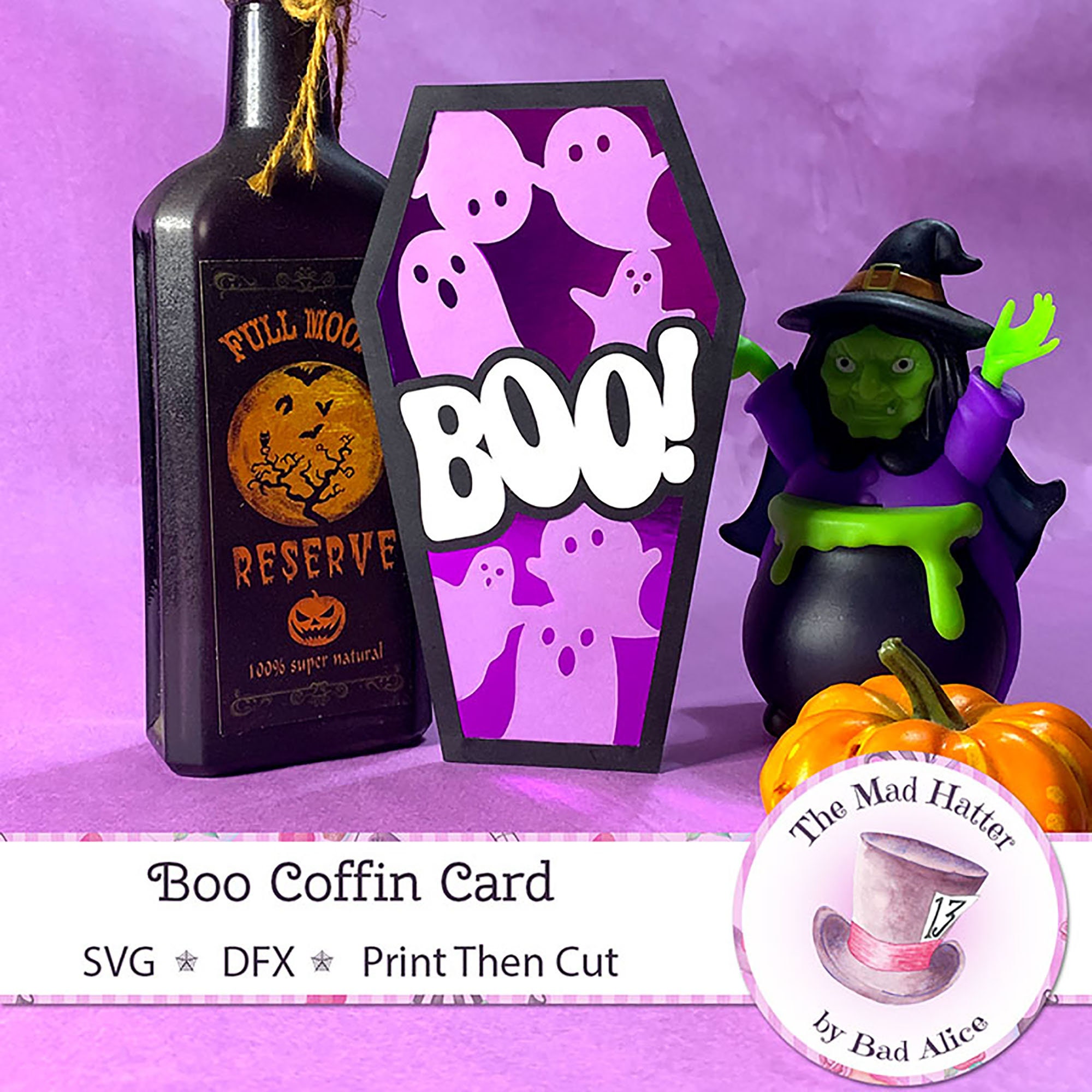 Boo! Halloween Coffin Card - Etsy