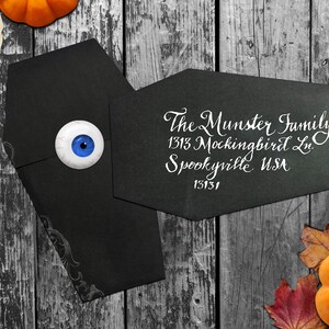 Boo! Halloween Coffin Card - Etsy