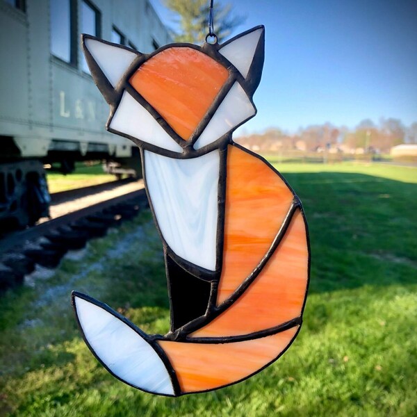 Fox Stained Glass - Etsy