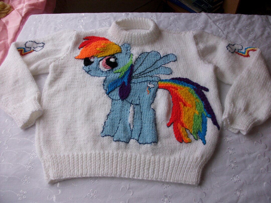 Little Pony Pullover Knitting Pattern, in 6 Sizes. - Etsy UK