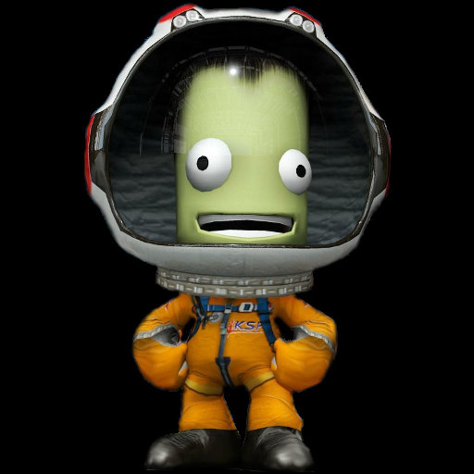 Jebediah Kerman 3D Printed Glow-In-The-Dark Kerbal | Etsy