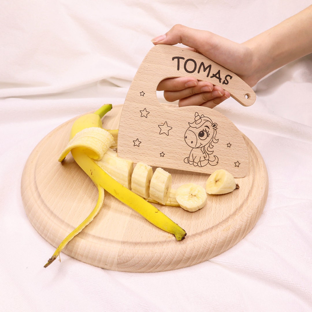 Toddler Vegetable and Fruit Cutter, Oak Chopper, Personalized Toddler ...