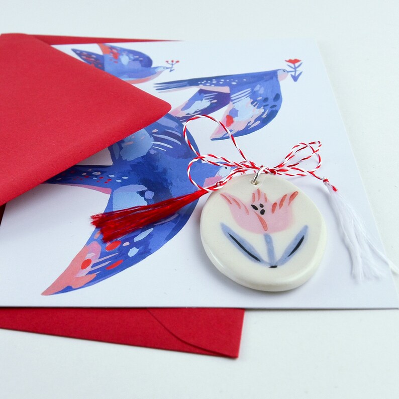 Romanian Tradition Martisor Mărţişor Amulet Martisor Card | Etsy