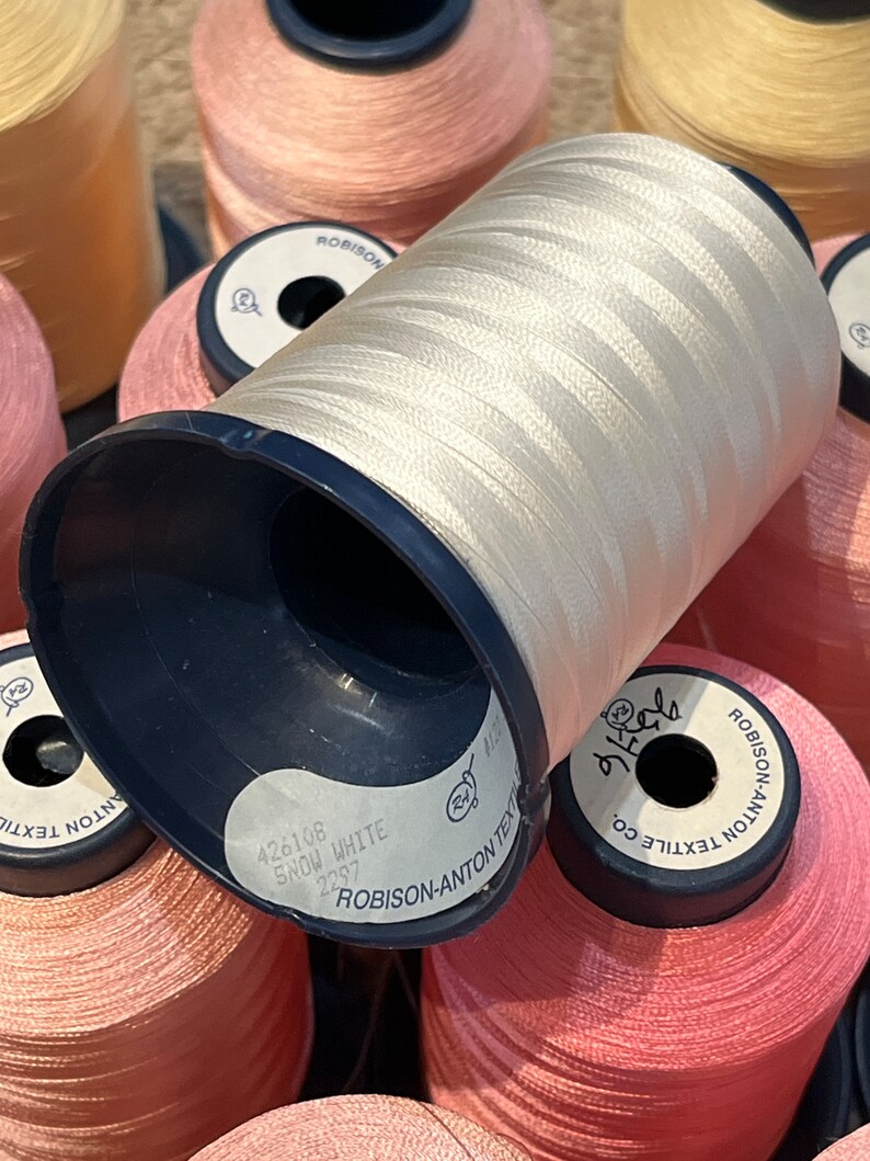 Pearl Gray Thread, Cone Thread for Quilting, Serging, Embroidery and ...