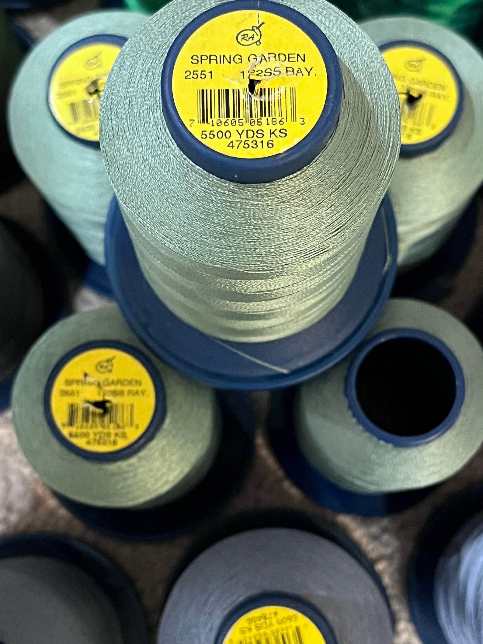Spring Garden Thread, Cone Thread for Quilting, Serging, Embroidery and ...