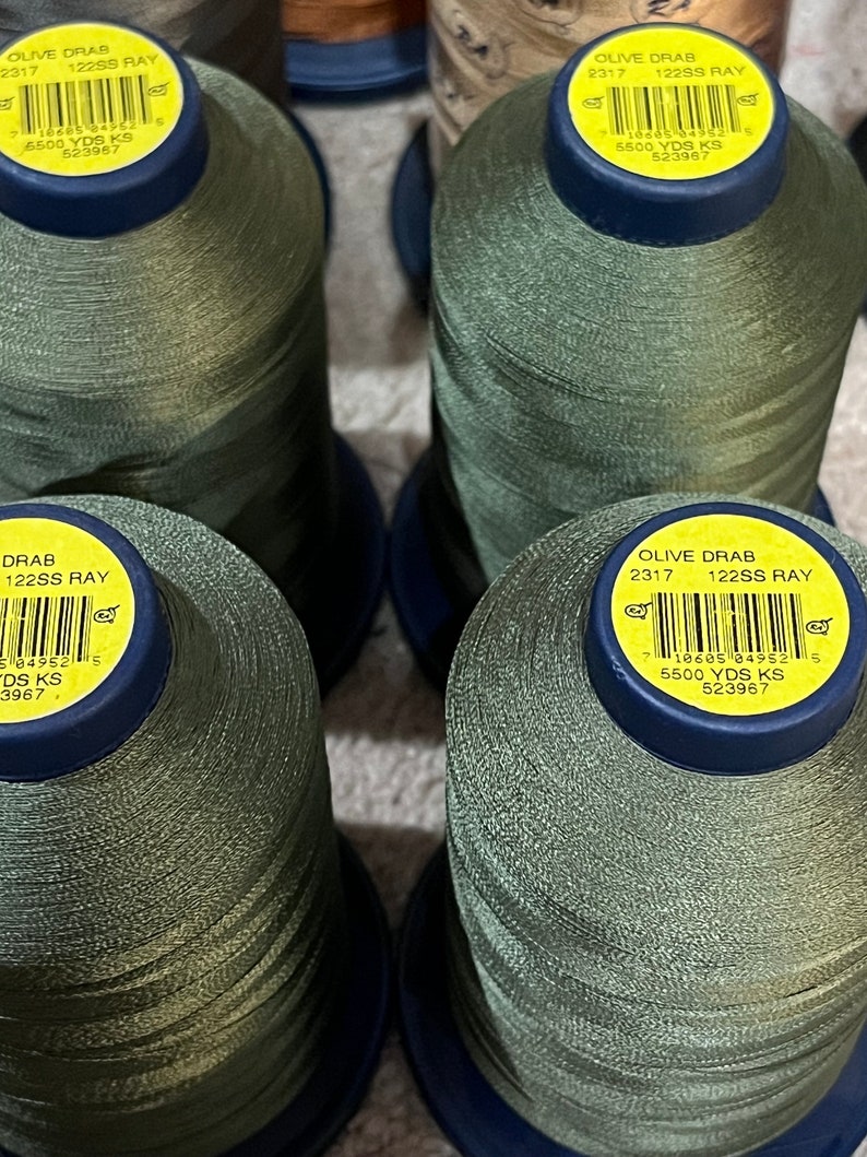 Field Green Thread, Cone Thread for Quilting, Serging, Embroidery and ...