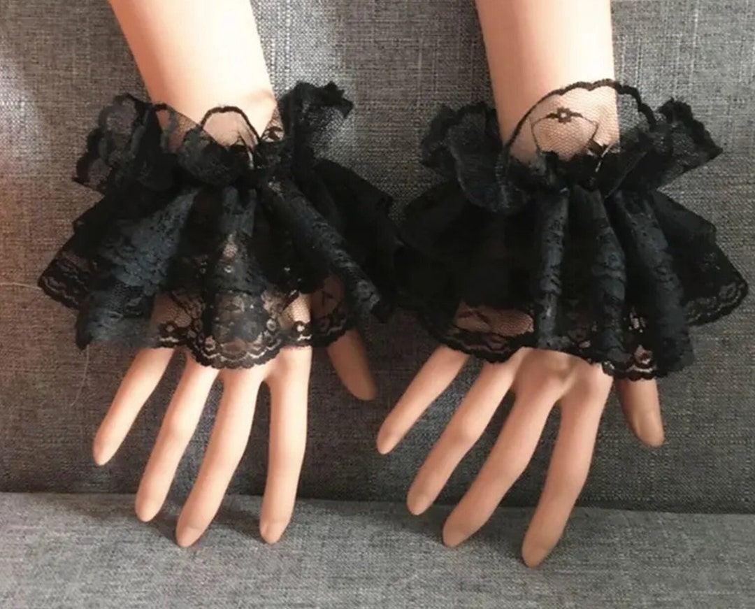 Dainty Lace Wrist Cuffs - Etsy