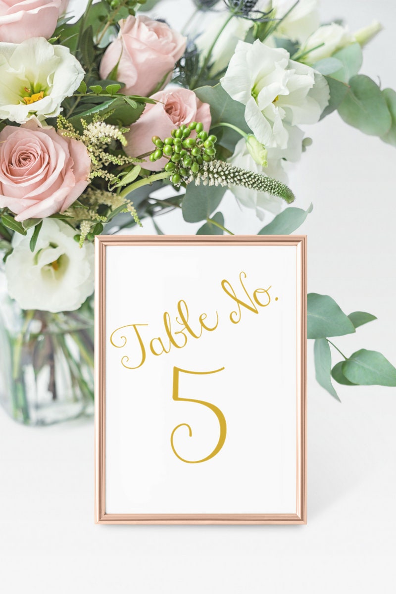 Gold Wedding Table Numbers Printable Metallic Gold Instant Etsy Gold Wedding Table Numbers Printable Metallic Gold Instant Etsy