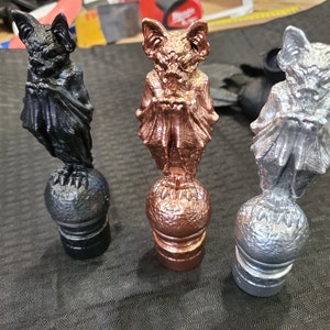 Bat Fence Finial Closed Wing for PVC Pipe resin - Etsy