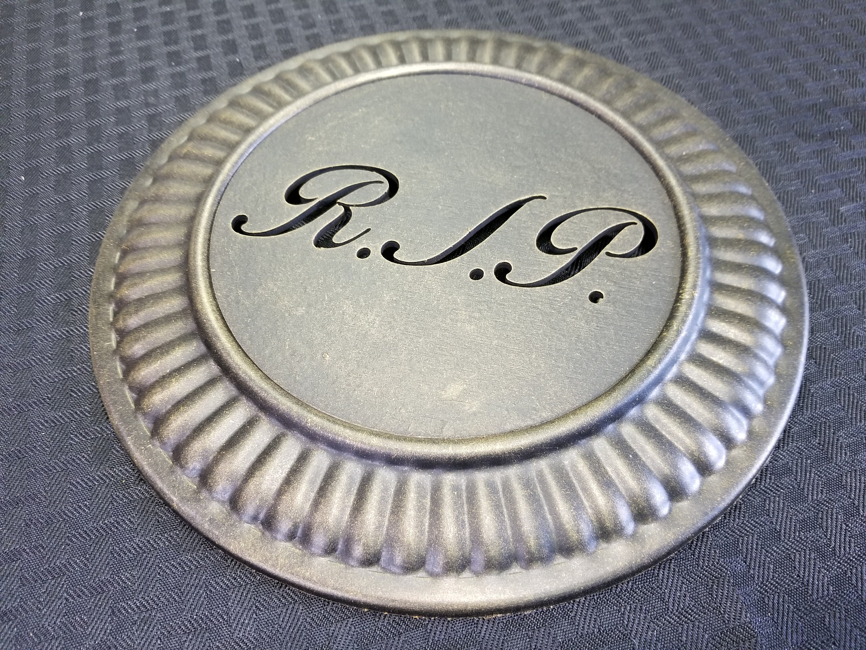 Large Round RIP Placard Perfect for Halloween and Haunted - Etsy