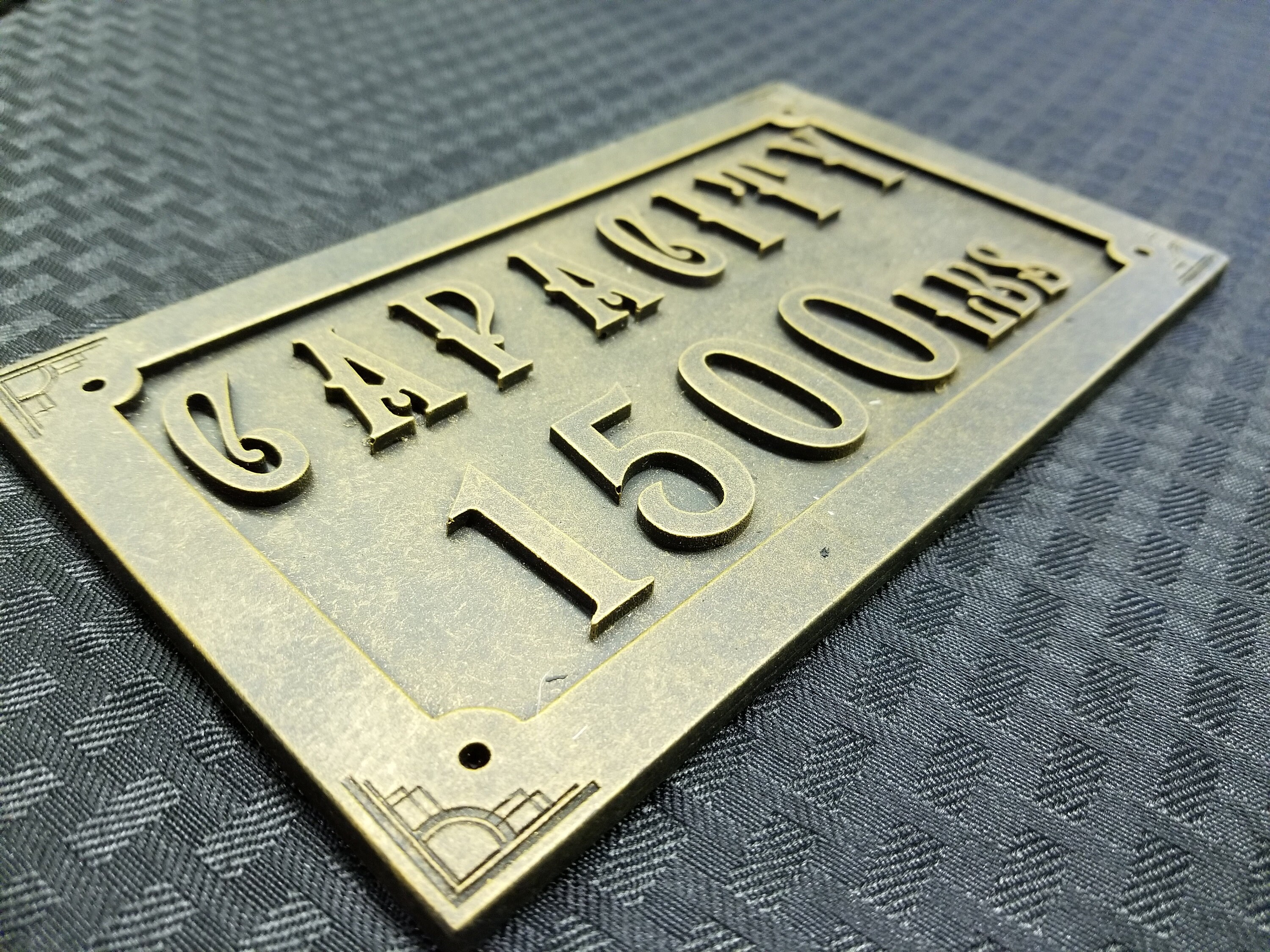 Vintage Elevator Capacity Panel Replica resin - Etsy