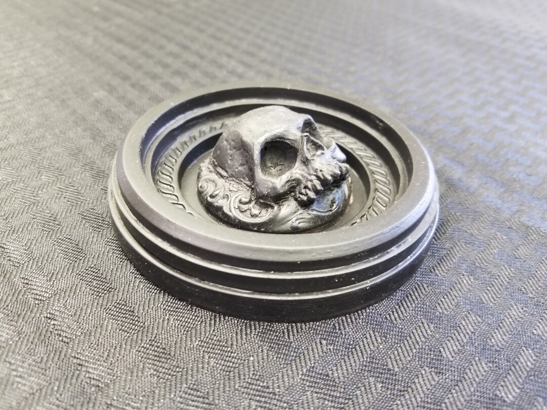 Skull, Zombie, or Gargoyle Ornamental Round Rosette resin Perfect for ...