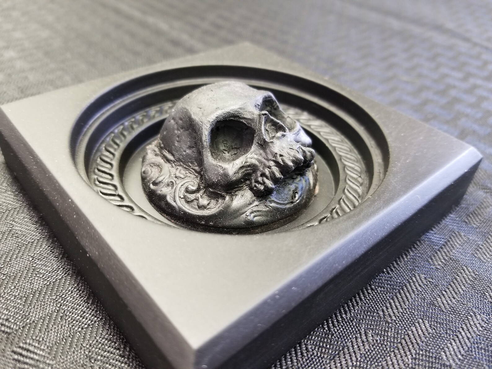 Skull Zombie or Gargoyle Door Trim Rosette resin Perfect | Etsy