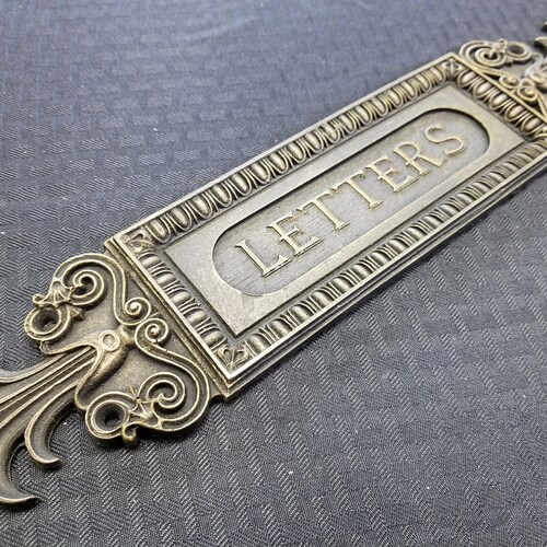 CHCO Large Decorative Letter Style Mail Slot Unlacquered - Etsy