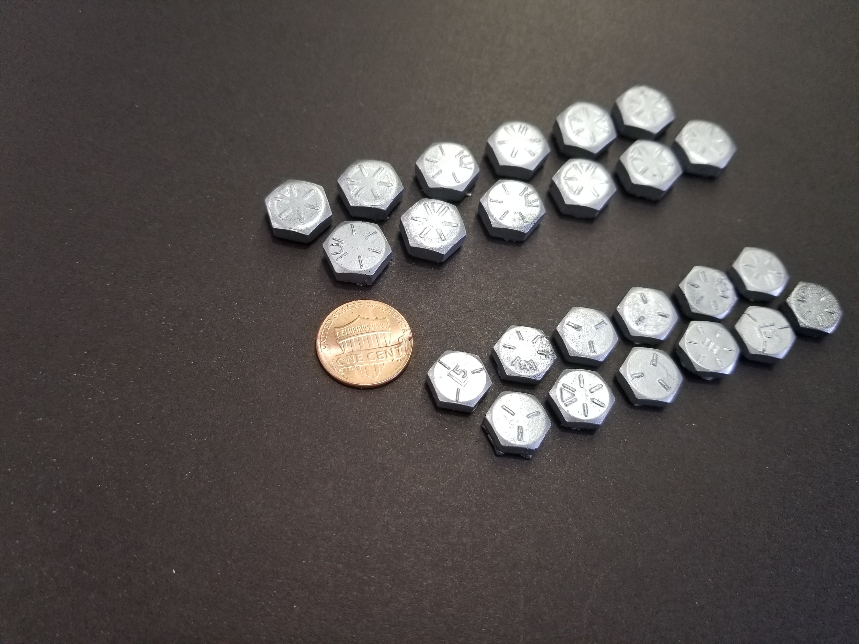 Small Decorative Resin Bolt Heads 1 Dozen - Etsy