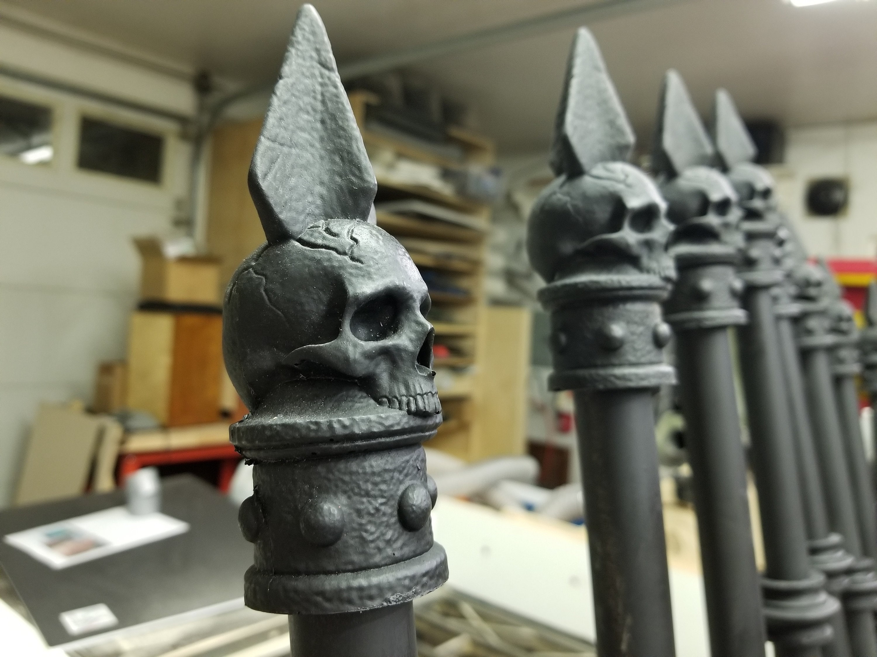 30 Skull Fence Finial for PVC Pipe resin Perfect for - Etsy