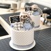 Sloth Baby Boy Blue Gray Mini Diaper Cake Baby Shower Birthday Baby ...