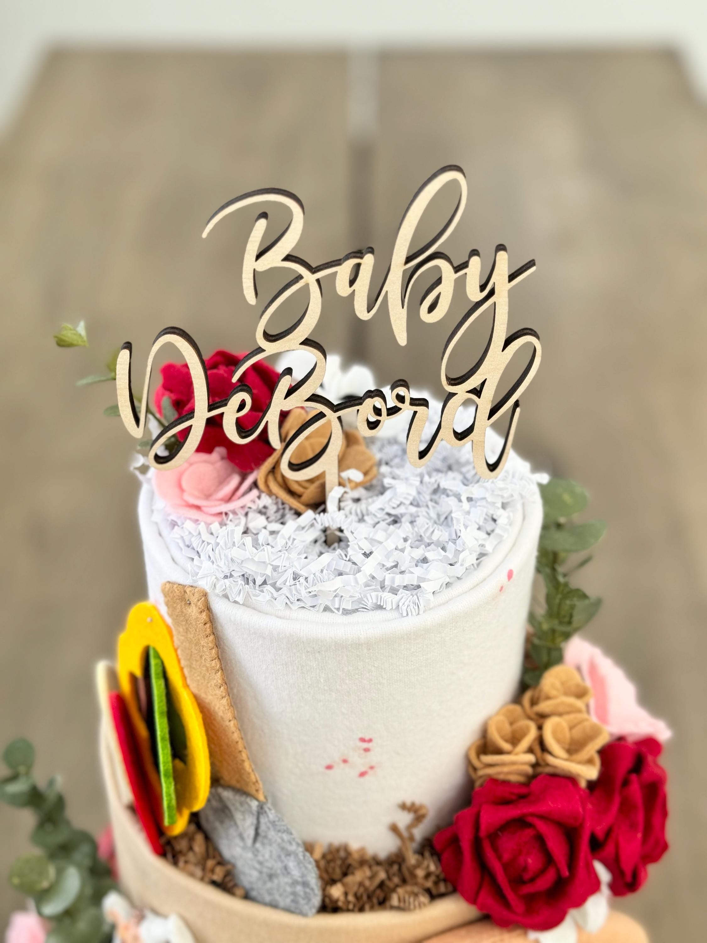 Large "slice Slice Baby" Pizza Pizzeria Diaper Cake - Baby Shower ...