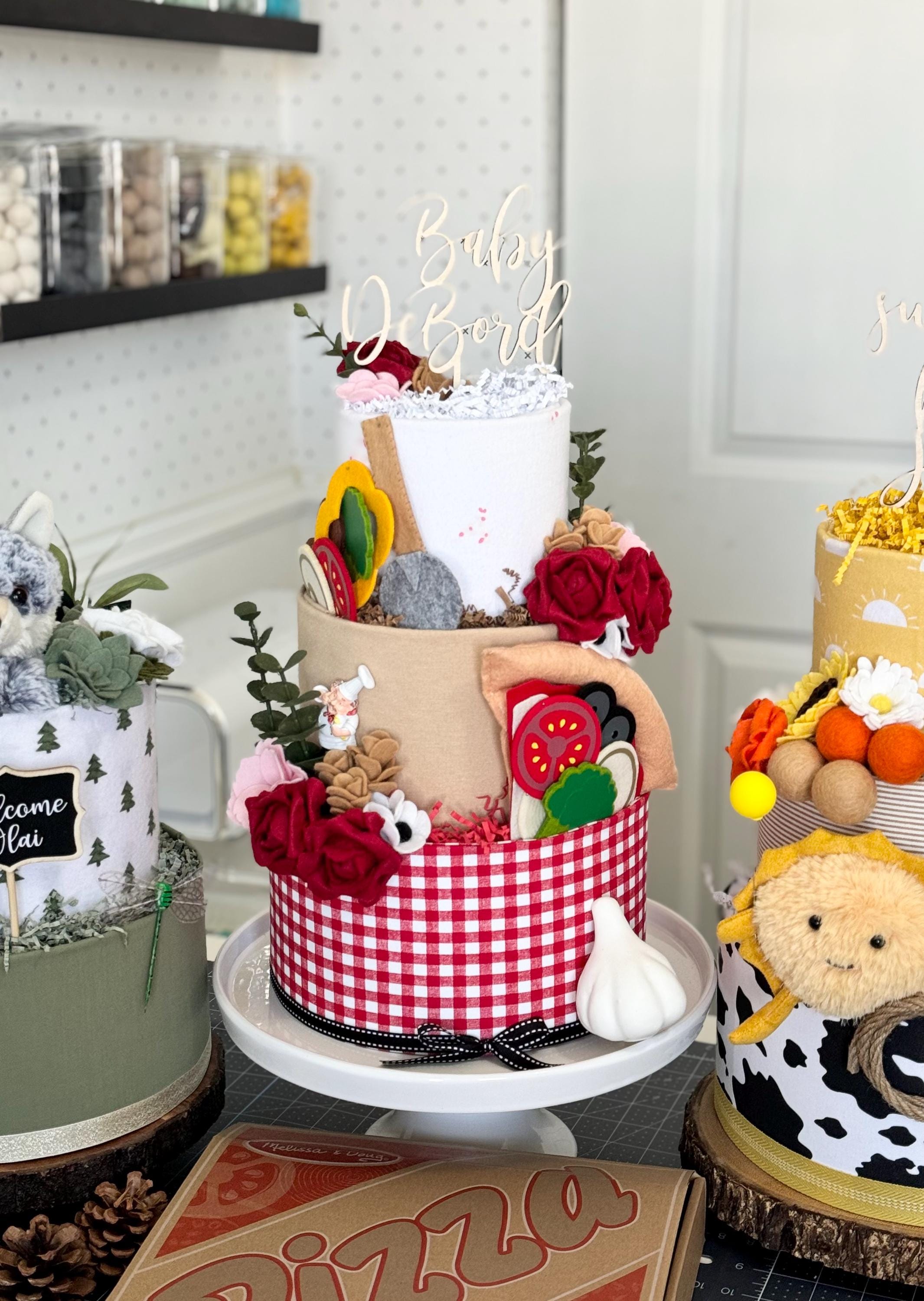 Large "slice Slice Baby" Pizza Pizzeria Diaper Cake - Baby Shower ...