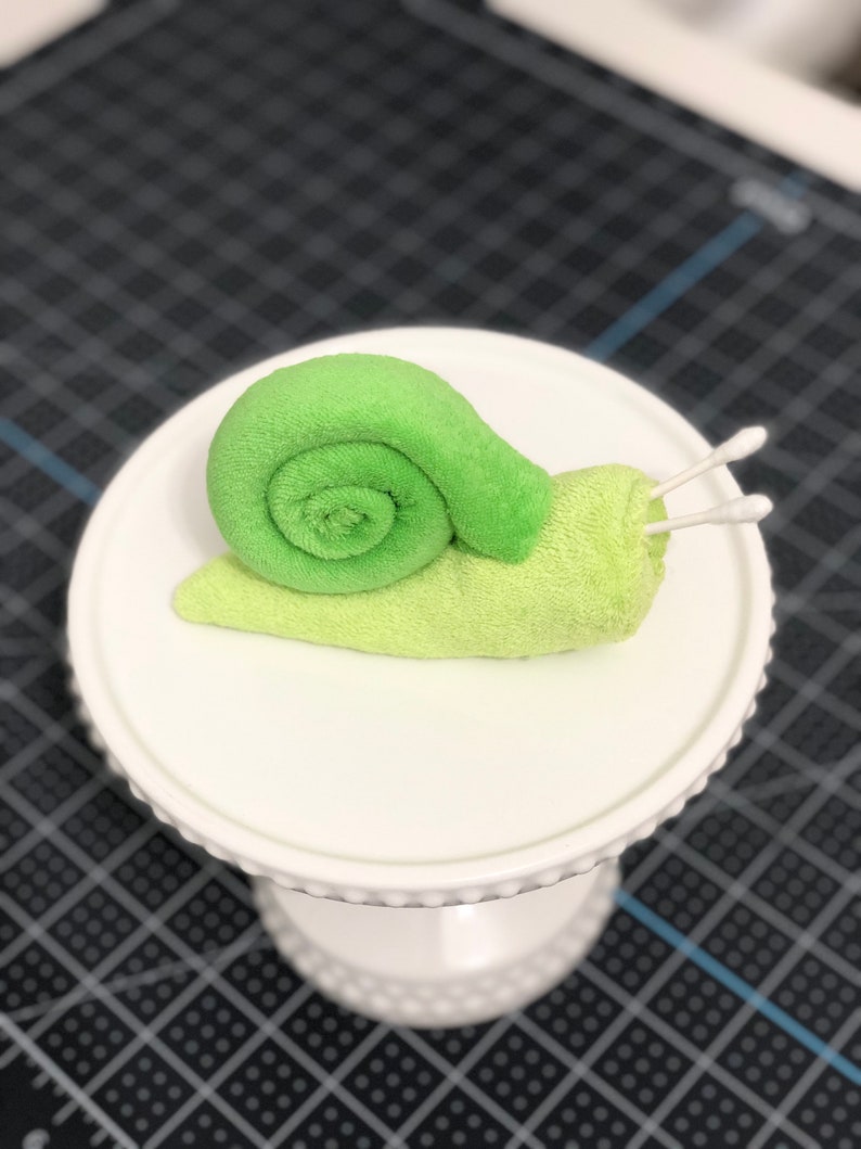 Snail Washcloth Cake Topper Baby Shower Baby Sprinkle Gender - Etsy