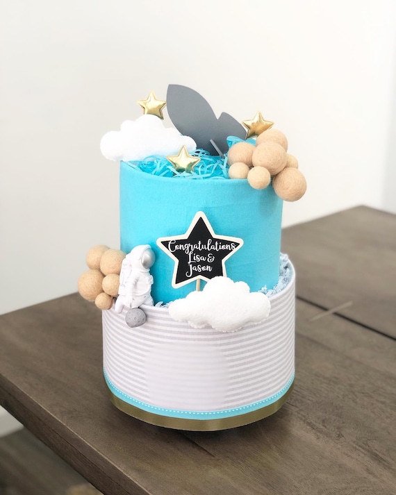 Astronaut Diaper Baby Cakes