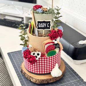 Large "slice Slice Baby" Pizza Pizzeria Diaper Cake - Baby Shower ...