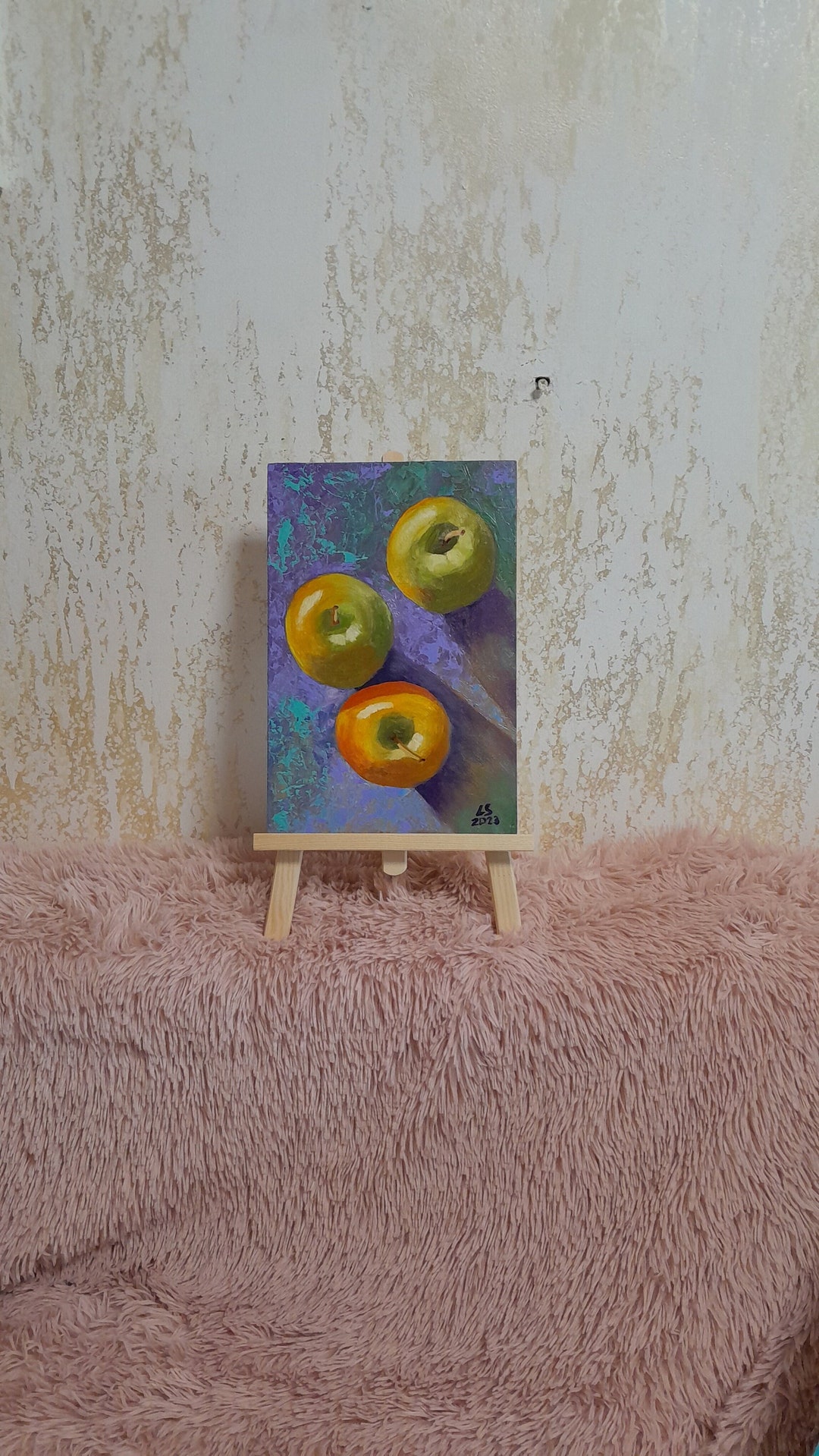 Apples Oil Painting Apples Wall Art Fruit Painting Original - Etsy