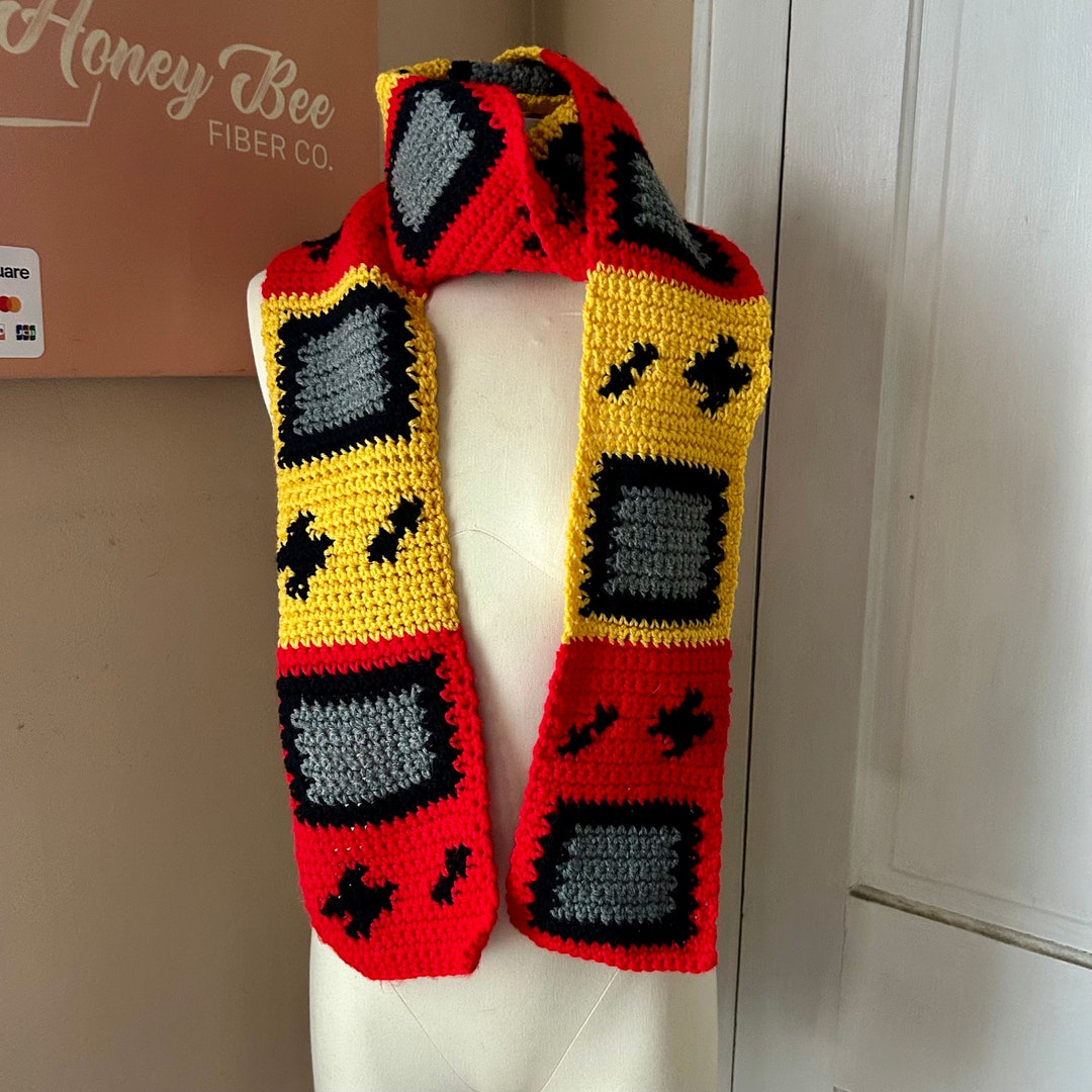 Retro Gameboy Scarf Pattern - Crochet Pattern - Etsy