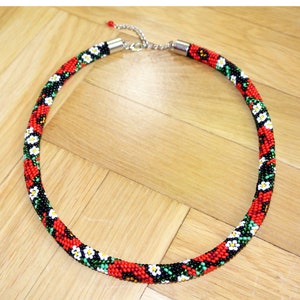 Bead Crochet Pattern "flower Poppies and Daisies", Floral Bead Crochet ...