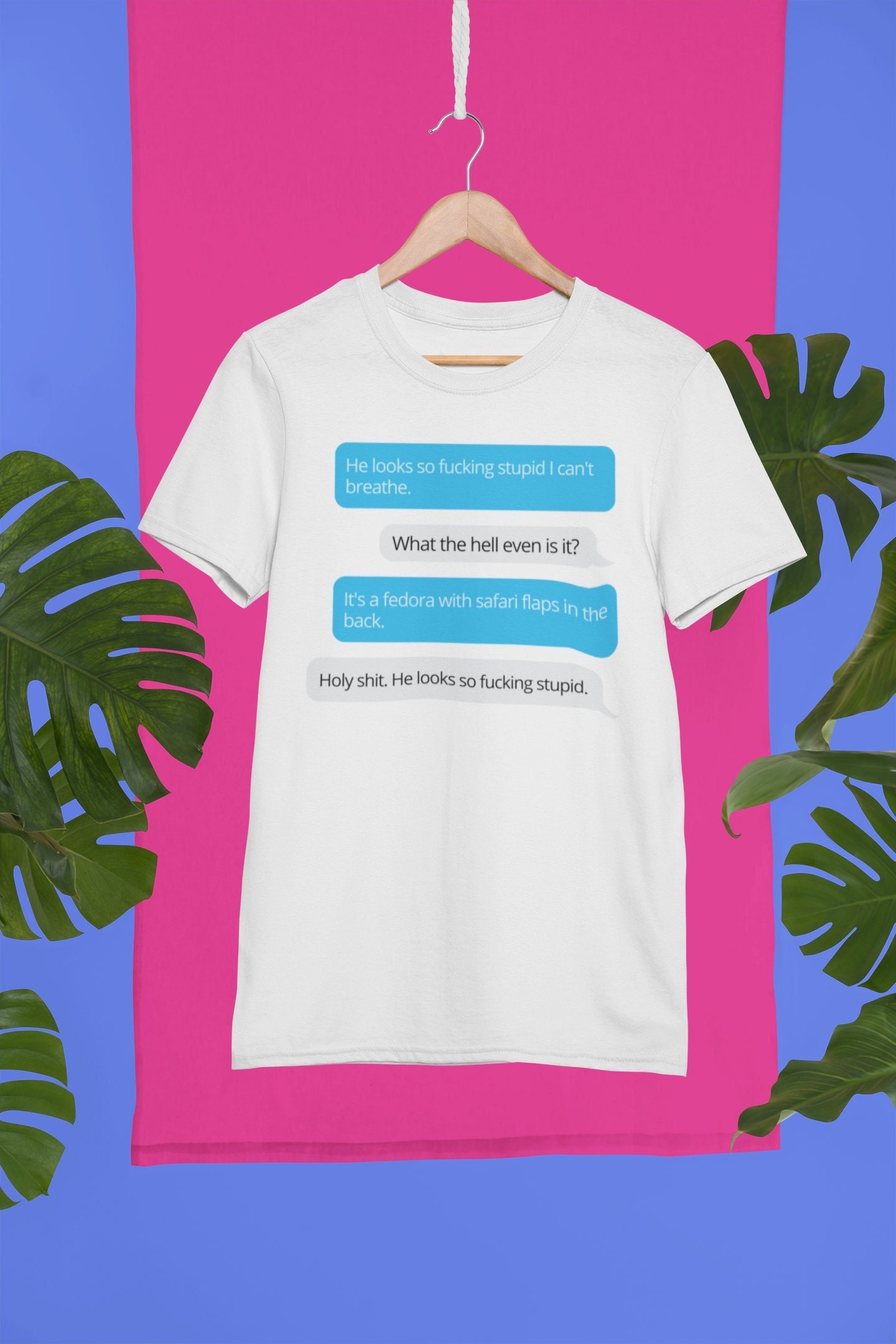 I Think You Should Leave Fedora With Safari Flaps Shirt, Text Convo ...