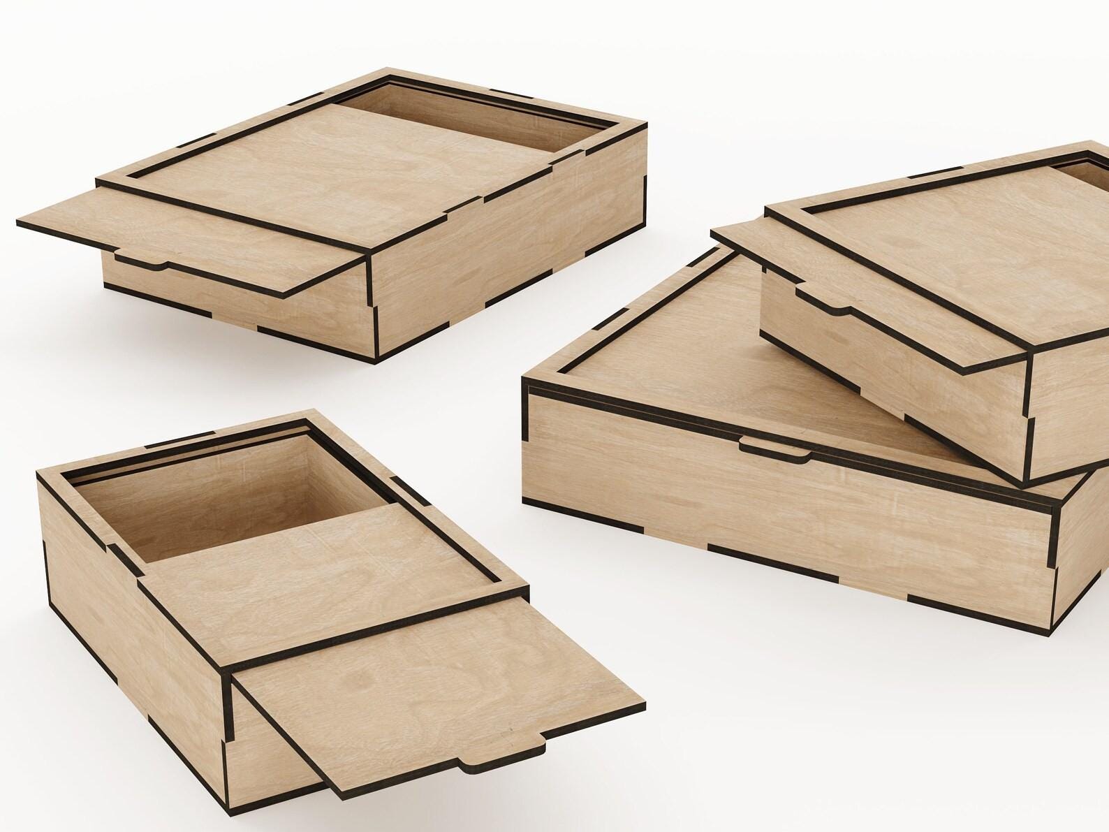Laser Cut Sliding Lid Box Bundle - Etsy