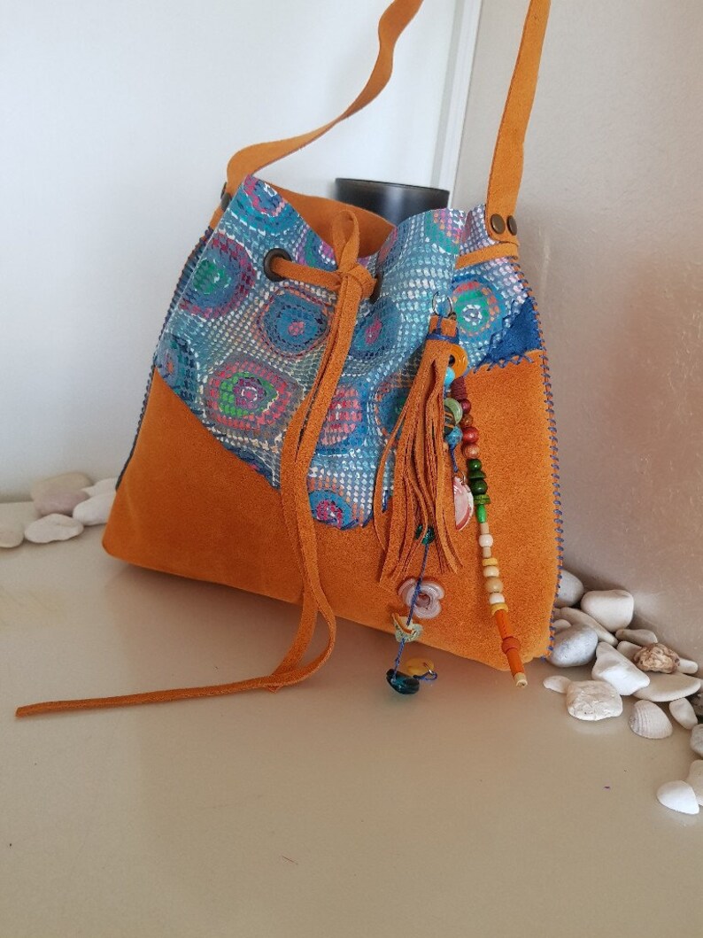 Hand Stitched Bag /genunie Leather Bag/crossbody Bag / Suede - Etsy