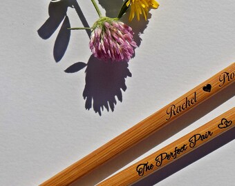 Personalized Bamboo Wedding Favor Chopsticks Gift Logo | Etsy