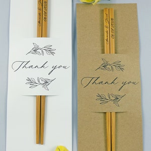 Personalized Bamboo Chopsticks: Engraved Wedding Favors (min. Order ...