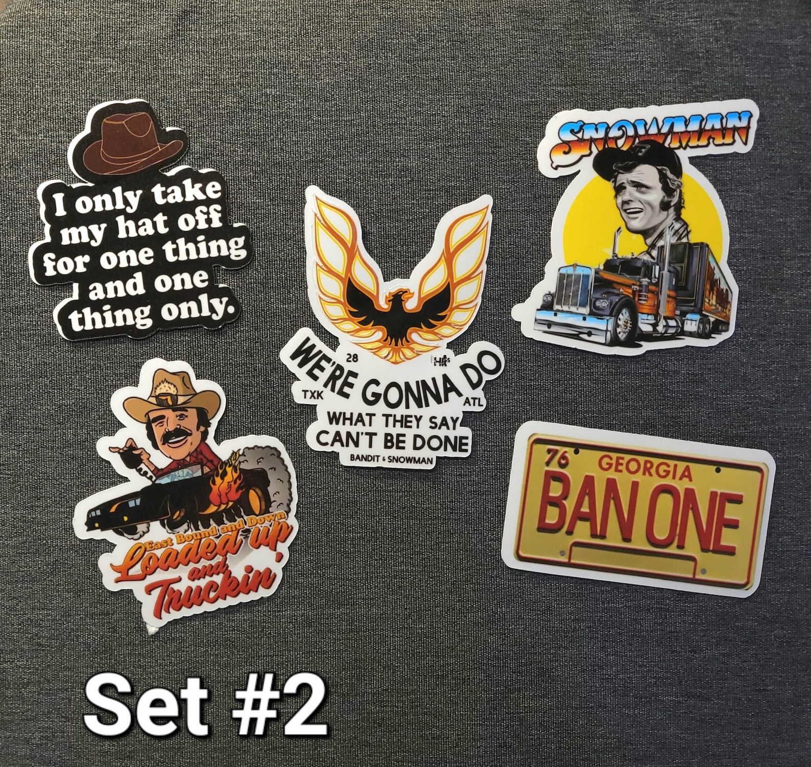 Smokey & the Bandit Die Cut Stickers - Etsy