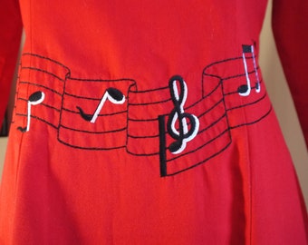 Music Note Dress - Etsy