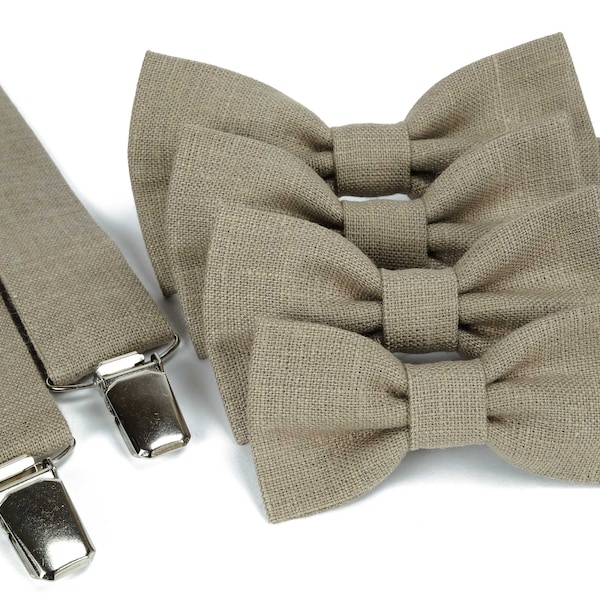 Beige Bow Tie - Etsy