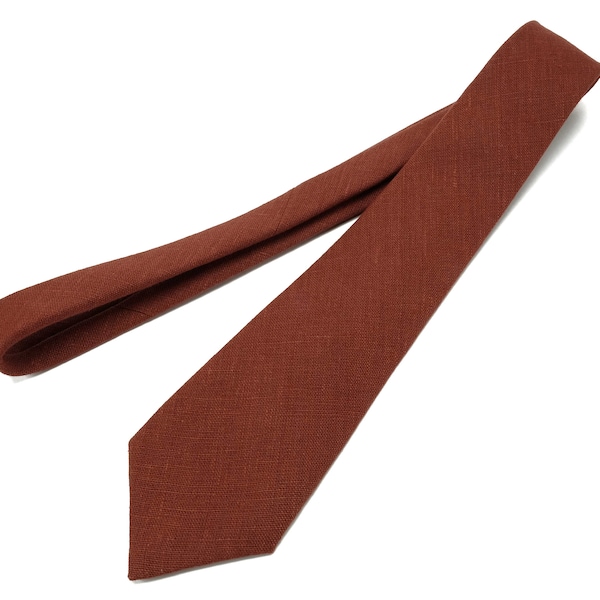 Rust Color Tie - Etsy