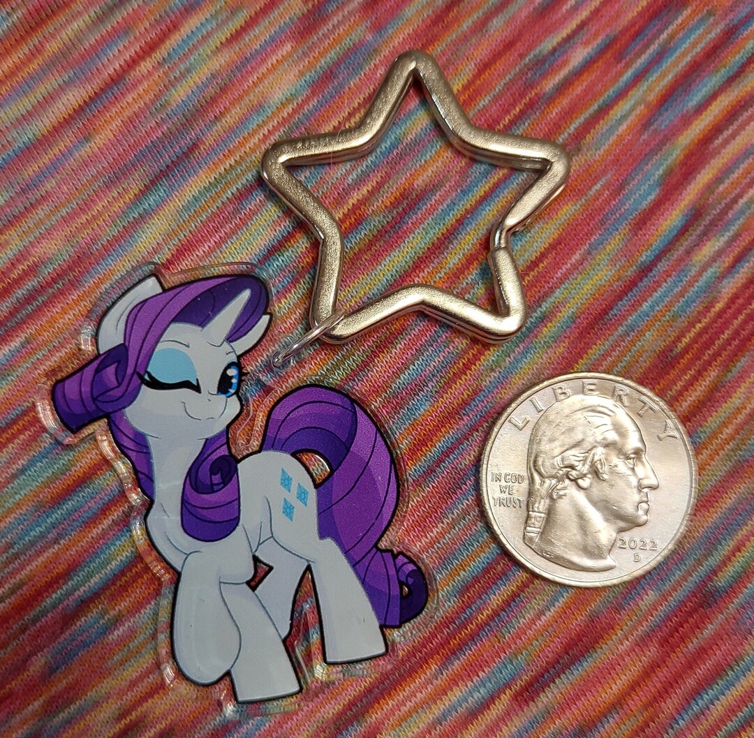 2" Acrylic Keychain, Rarity - My Little Pony: Friendship is Magic - Art ...