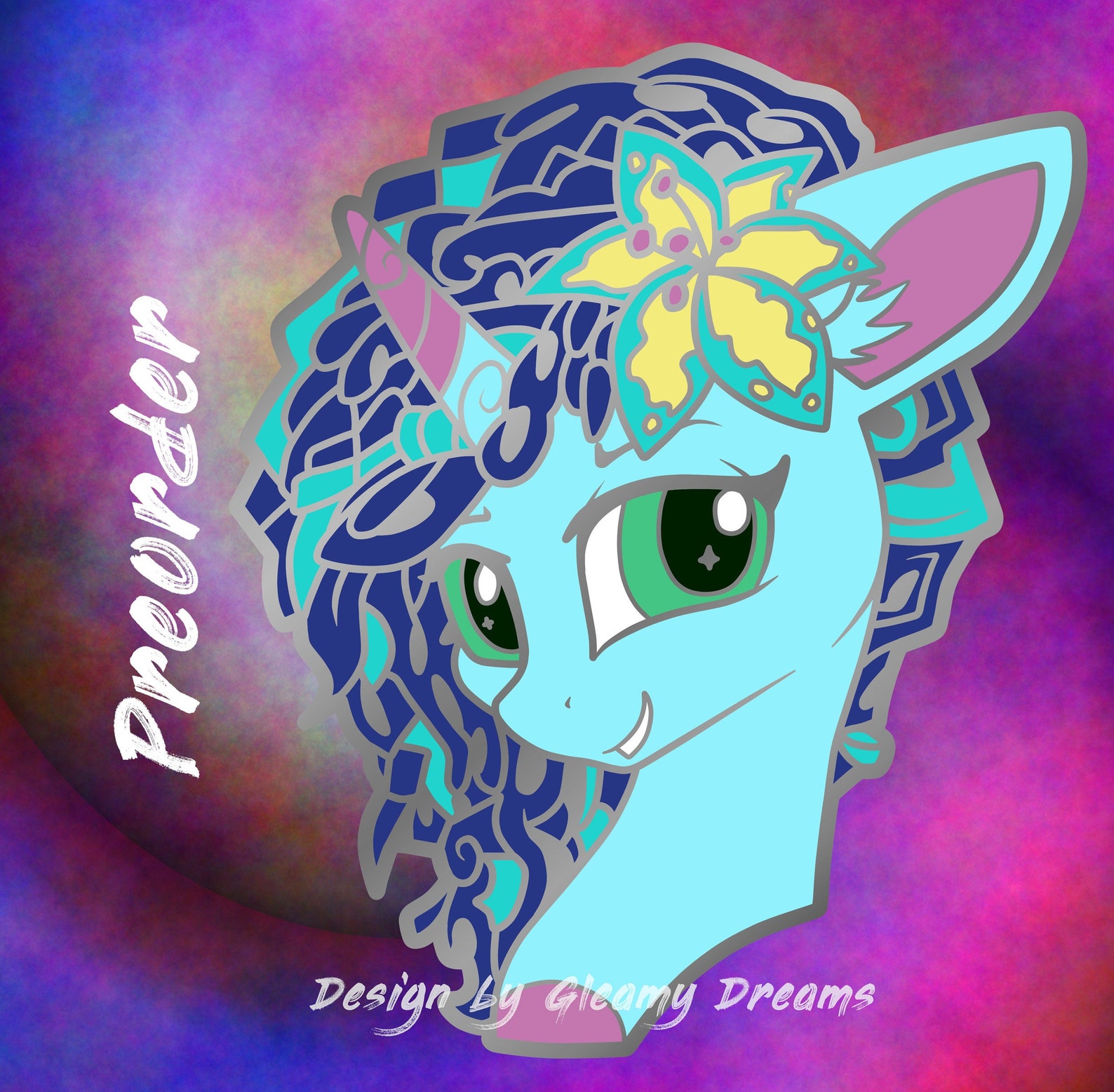 Misty, 2" Hard Enamel Glow in the Dark Pin- MLP G5 Make Your Mark ...