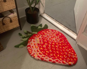 Strawberry Large Rug - Etsy