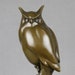 Owl Sculpture Bronze Art Deco Statue Figure Modern Art Animal Figurine ...